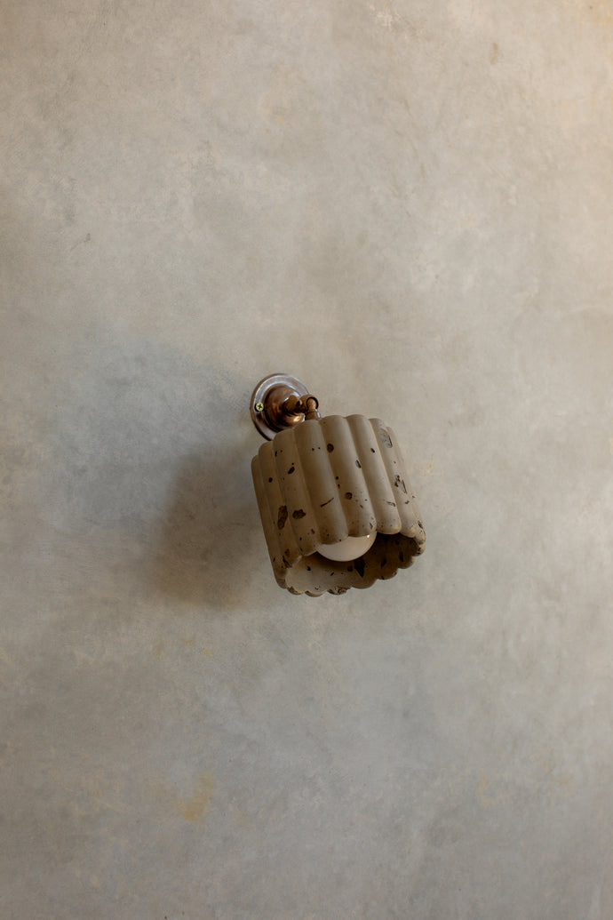Fluted Wall Light with Knuckle – Crete Studio